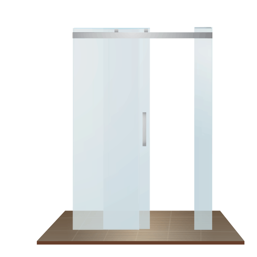 Sliding Shower - Viridian Glass